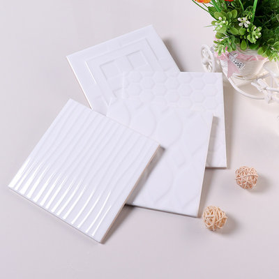 Square Glazed Ceramic Wall Tiles 15*15 Cm Flat Bathroom Kitchenwall Tile