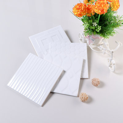Square Glazed Ceramic Wall Tiles 15*15 Cm Flat Bathroom Kitchenwall Tile