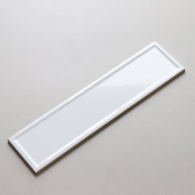 100x400mm Pure Grey Ceramic Wall Tiles , Flat Surface Glossy Kitchen Wall Tile Kitchen