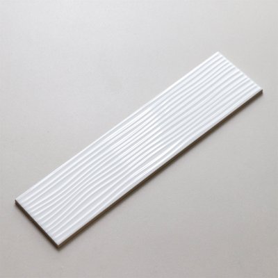 100x400mm Pure Grey Ceramic Wall Tiles , Flat Surface Glossy Kitchen Wall Tile Kitchen