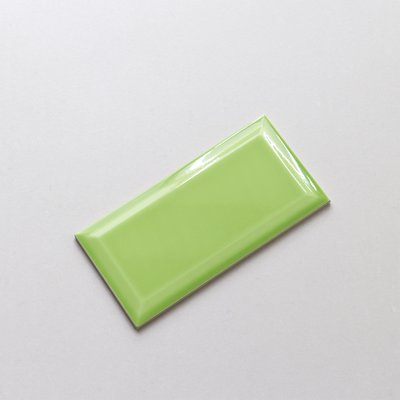 100x200mm Green Bevel  Subway Tiles For Interior Wall Decoration Water Absorption