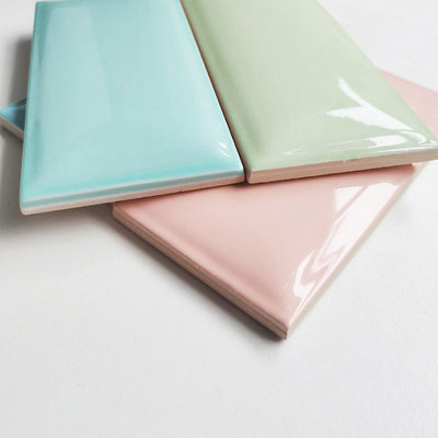75*150mm Glossy Colorful Macarons Bread Look Subway Tile