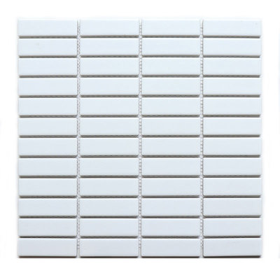 294x298mm Kitchen Backsplash Ceramic Strip Mosaic Tile