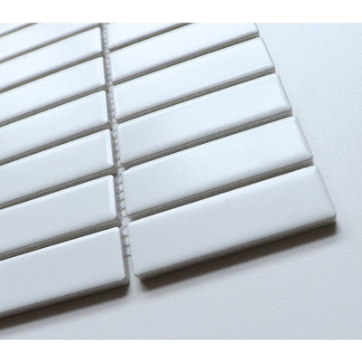 294x298mm Kitchen Backsplash Ceramic Strip Mosaic Tile