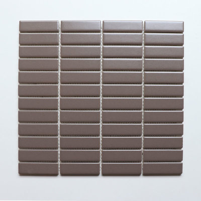 294x298mm Kitchen Backsplash Ceramic Strip Mosaic Tile