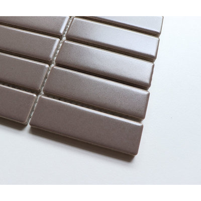294x298mm Kitchen Backsplash Ceramic Strip Mosaic Tile