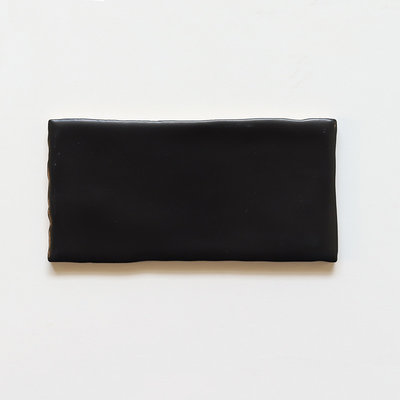 Irregular Wave Black 75x150mm Ceramic Subway Kitchen Tile