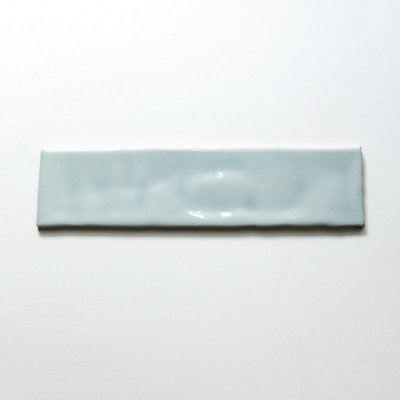 Wavy Edge Ocean Blue Color Bedroom Decor Ceramic Handmade Wall Tiles