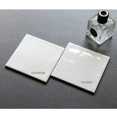 House Decorative Kitchen Backsplash Glazed Subway Wall Tiles 15*15 Cm In White
