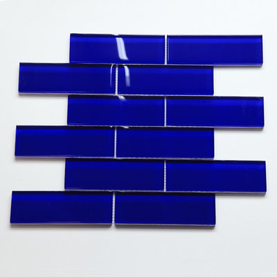 Interior Glossy Kitchen Backsplash Glass Mosaic Tiles