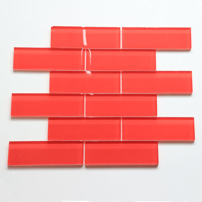 Interior Glossy Kitchen Backsplash Glass Mosaic Tiles