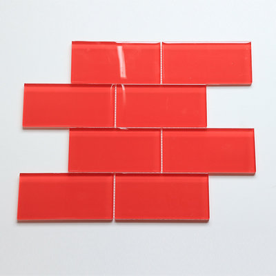 Interior Glossy Kitchen Backsplash Glass Mosaic Tiles