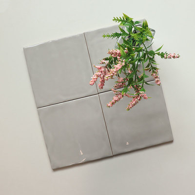 75x150/150x150/75x300 mm Size Design Irregular Wave Edge Glazed Grey Wall Tile