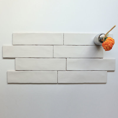 75x150mm Glossy Bathroom Wall Glazed Ash Grey Tile Design