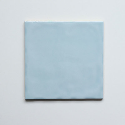 Uneven Ocean Blue Glazed Modern Design 150*150 mm Ceramic Glossy Subway Wall Tile