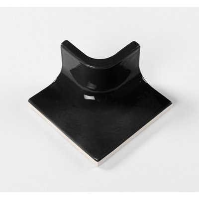 Bathroom Shower Decoration Curved Tile Trims In Black