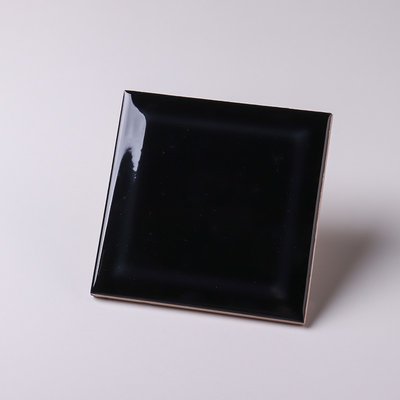 Metro Brick Black Subway Tile 15 X 15 Elegant Glazed Ceramic Wall Tile