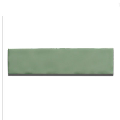 2x8 Inches/50x200mm Light Apple Green Porcelain Bedroom / Living Room Subway Tile
