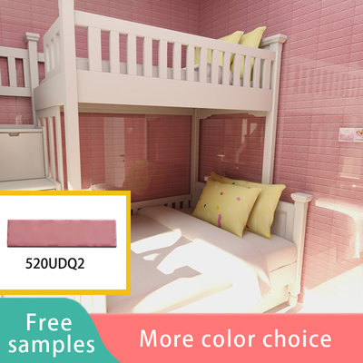5x20cm/2x8 Inches Pink Color Ceramic Wall Tiles For The Daughter'S Bathroom