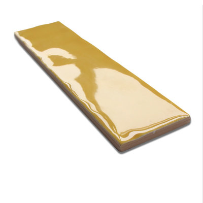 2x8 Inches/50x200mm Bathroom Yellow / Orange Color Glazed Wall Subway Tile
