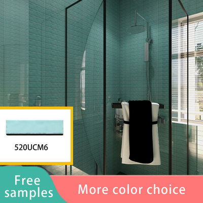 5x20cm/2x8 Inches 3d Light Sky Blue Ceramic Subway Wall Tiles For Hotel Decoraction