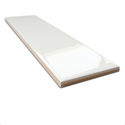 75x300mm/ 3*12 Inches Ceramic White Wall Tile For Hotel Bathroom Wall Design Decoration