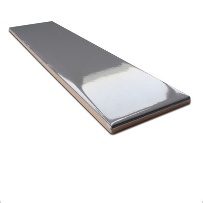 Pure Grey / Gray Color Tile With Size 75x300mm /  3*12 Inches For Living Room Decoration Wall Tile