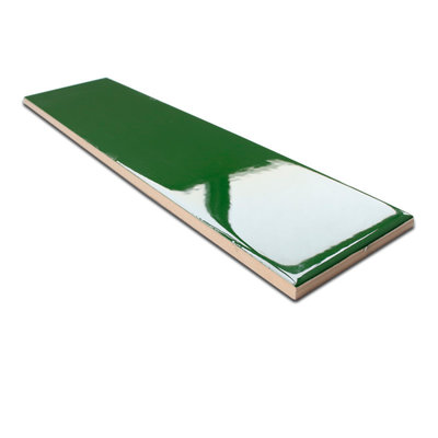 Dark / Light Green Glaze Subway Tile For Bathroom / Kitchen / Shower Room Wall Decor