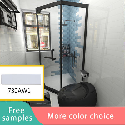 75x300mm/ 3*12 Inches Small Size Black And White Ceramic Glaze Subway Tile For Shower Room Decoration