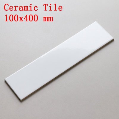 Balcony Wall Tile White Color Exterior Wall Tiles With Size 100x400mm