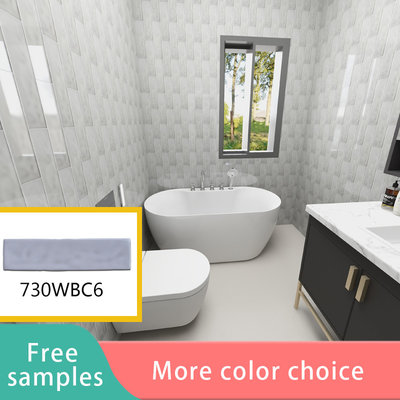 Wall Decoration 3x12 Matt Grey Gloss Ceramic Subway Tiles