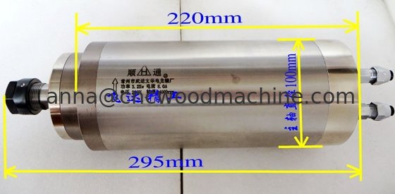 water cooled spindle 3.2 kw 3 hp Shun tong with high quality 4 bearings supplier