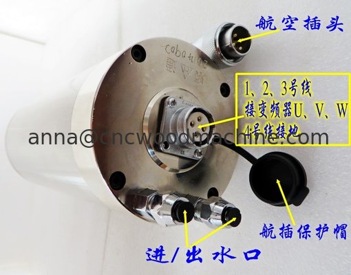 water cooled spindle 3.2 kw 3 hp Shun tong with high quality 4 bearings supplier