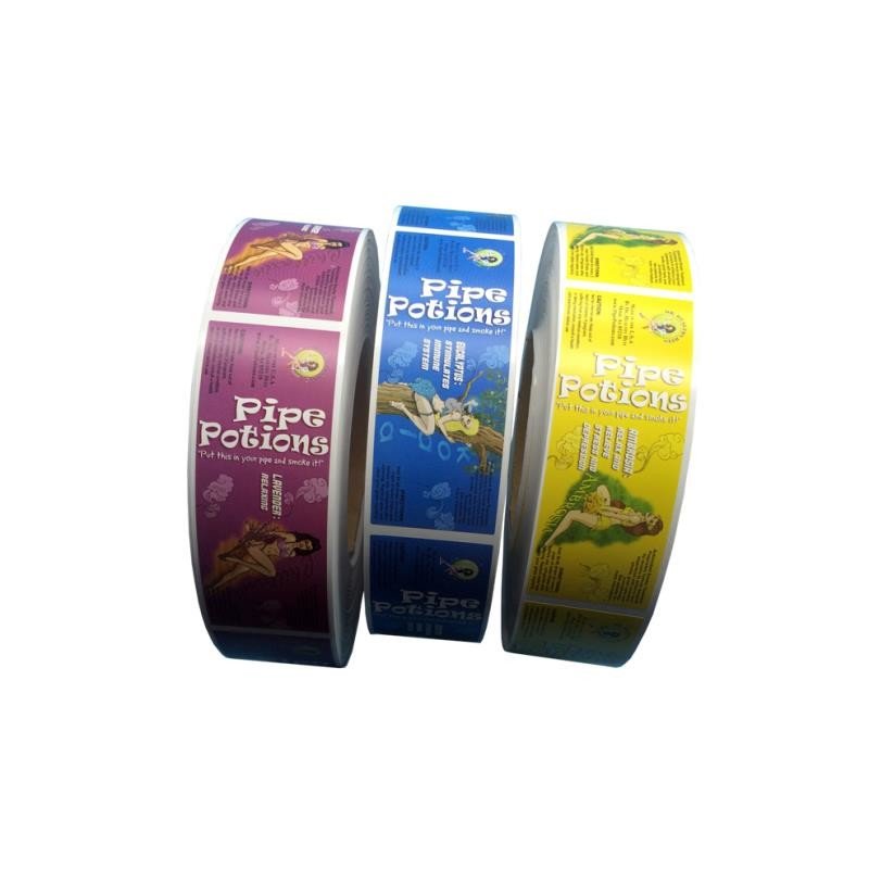 Customized thermal label printer sticker For logistics expresscustomrose printing labels thermal transfer adhesive barco