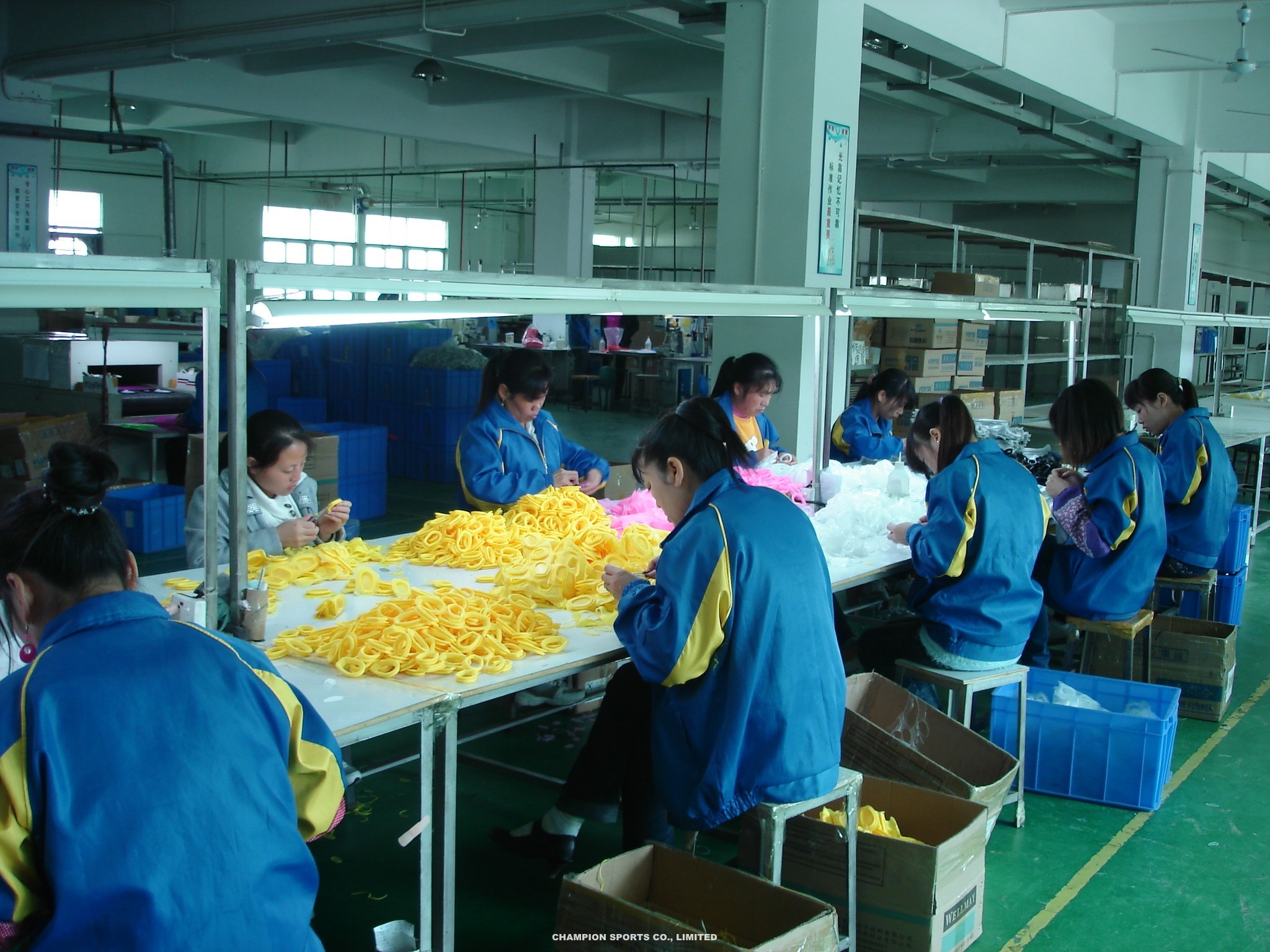 CHAMPION SPORTS CO., LIMITED factory production line