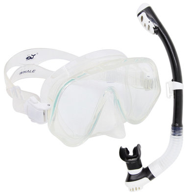 2015 Professional Black Low Volume Diving Sets with Tempered Glass