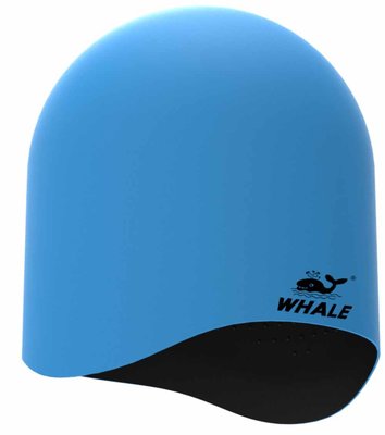 Grey 3D Design Reversible Silicone Swim Caps Light Weight And Durable