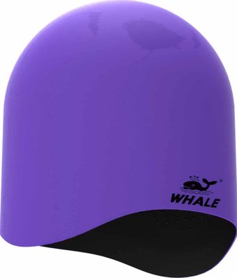 Grey 3D Design Reversible Silicone Swim Caps Light Weight And Durable