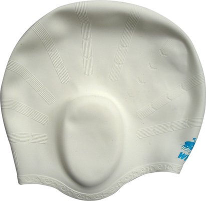 Adult White Black Yellow Swimming Head Cap With 100% Silicone OEM