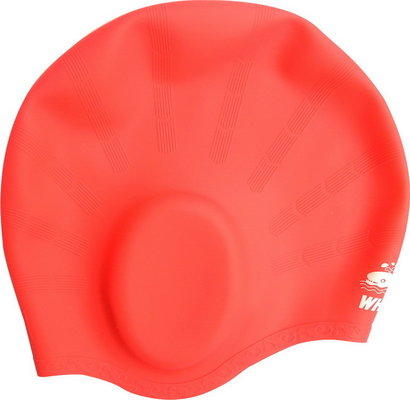 Adult White Black Yellow Swimming Head Cap With 100% Silicone OEM