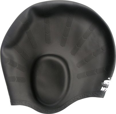 Adult White Black Yellow Swimming Head Cap With 100% Silicone OEM