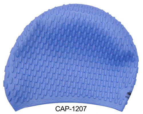 Light Weight Durable Mesh Silicone Or Latex Swim Caps Pink Silver