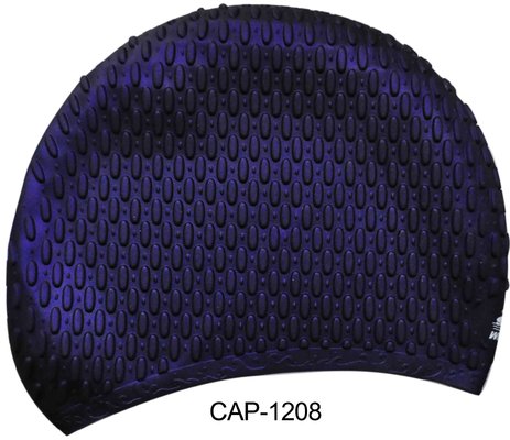 Light Weight Durable Mesh Silicone Or Latex Swim Caps Pink Silver