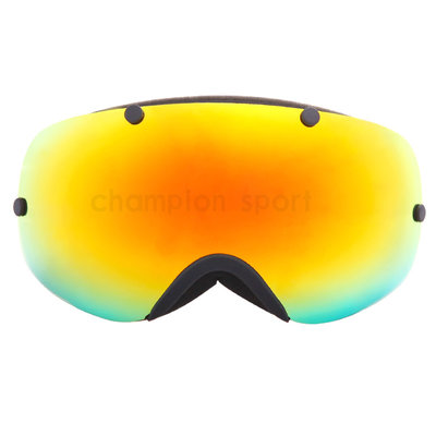 Snow Ski Goggles Reflective Ski Goggles Matt Red Frame Nylon Strap