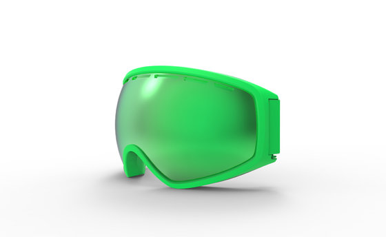 Large Frame Custom Snow Goggles Mirror Ski Goggles With PC / UV Out Lens