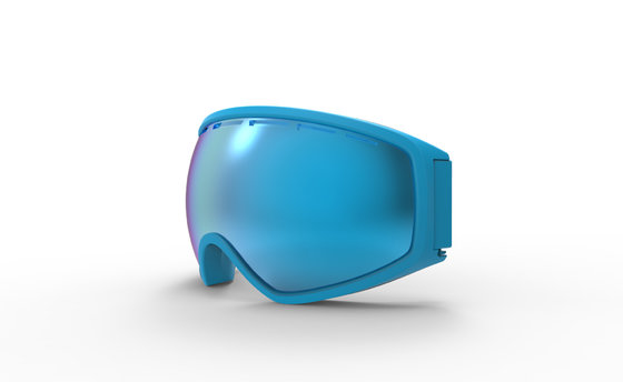 Large Frame Custom Snow Goggles Mirror Ski Goggles With PC / UV Out Lens