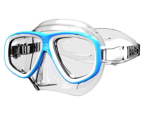 Silicone Diving Mask Free Diving Mask With Mirror Lens And PC Frame