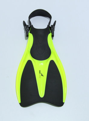 Patented Yellow Open Heel Snorkeling Fins For Adult With CE Certificated
