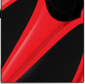 Red Rubber Skin Diving Fins Soft Comfortable Foot Pocket For Swimming