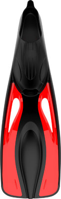 PP + TPR Skin Diving Fins Scuba Diving Fins Blue Black With Full Size Blade